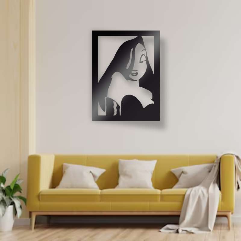 Cuadro metálico decorativo para pared| Animación "Jessica Rabbit"